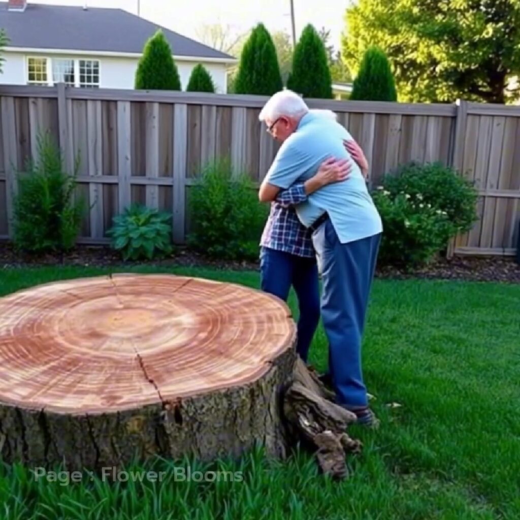 When we came back from vacation, one of our ancient trees was gone. But ...